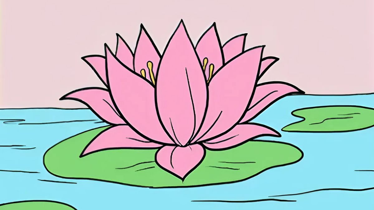 Vẽ hoa sen: 20 cách vẽ đẹp, đơn giản dễ dàng thực hiện